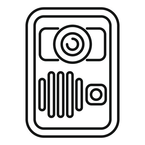 Intercom System Providing Security And Communication 49062999 Vector