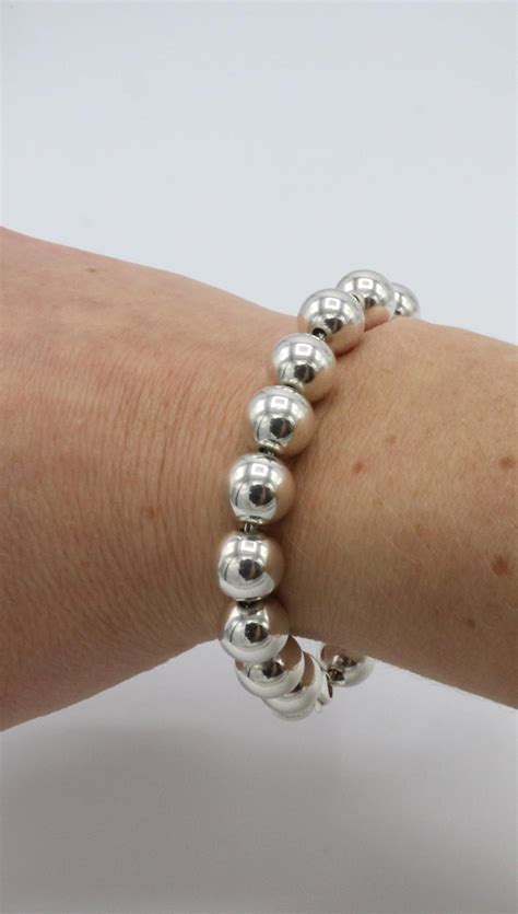 Tiffany And Co Hardwear Sterling Silver Ball Bead Bracelet At 1stdibs