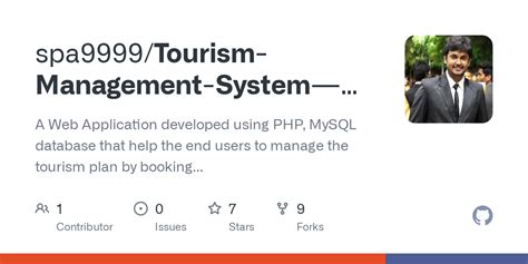 GitHub Spa Tourism Management System PHP A Web Application Developed Using PHP MySQL