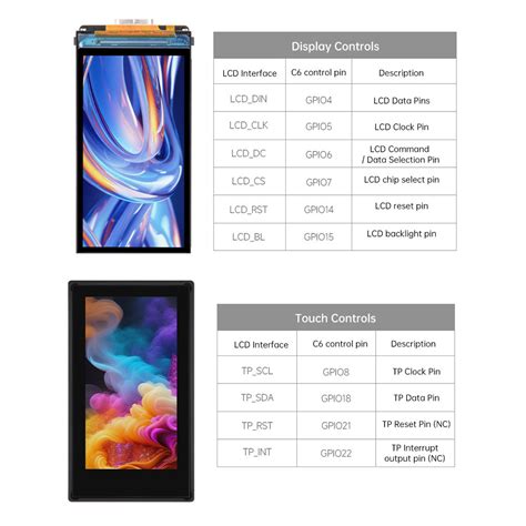 Diymore Esp32 C6 19 นิ้วหน้าจอ Lcd Wifi Bt Development Board 170 320 ความละเอียด 160mhz Ric V