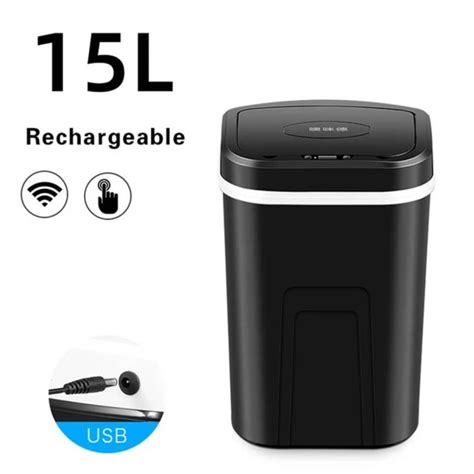 Shopper Avenue Promo On Sale 15l Wireless Sensor Smart Trash Can Bin Automatic Trash Bin Non