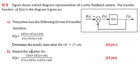 Solved Q Figure Shows A Block Diagram Representation Of A Chegg