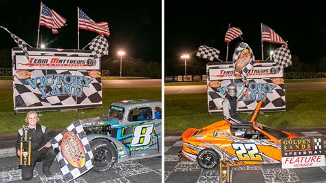 Colin Stocker And Bentley Thompson Win Friday Night At Golden Sands Speedway Legends Nation