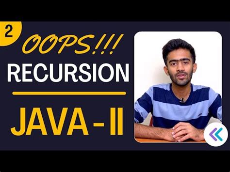 OOPs Java Programming Ep Recursion Tamil Code Io YouTube
