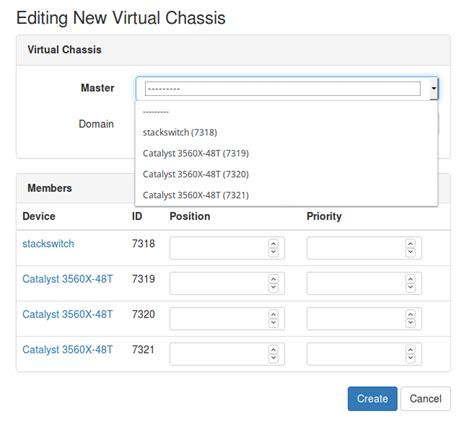 When Creatingediting A Virtual Chassis Unnamed Devices Need More