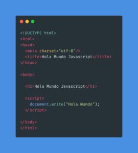 Hola Mundo En JavaScript
