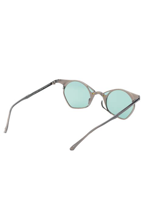 Rigards Handmade Titanium Sunglasses Rg1031ti Gray Antique X Green