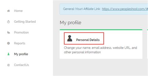 update your personal information knowledgebase peopleshost