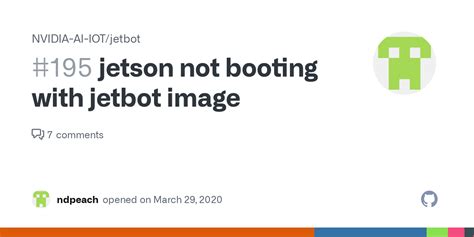 Jetson Not Booting With Jetbot Image Issue Nvidia Ai Iot Jetbot Github