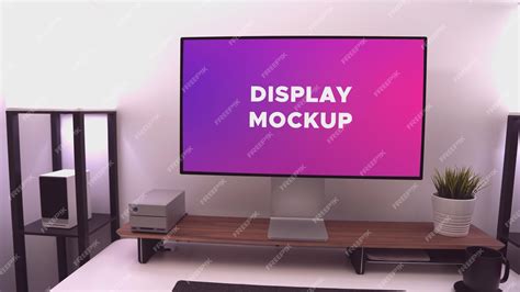 Premium Psd Display Mockup Screen Mockup Monitor Mockup Setup Mockup Gaming Setup
