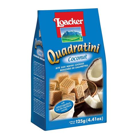 Loacker Quadratini Wafer Coconut 125g Shams Shopping Centre