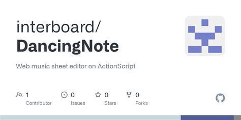 Github Interboarddancingnote Web Music Sheet Editor On Actionscript
