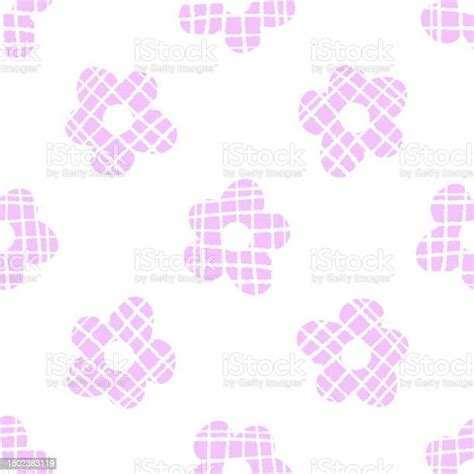 순진한 매끄러운 꽃무늬 보헤미안 패턴은 낙서 스타일의 흰색 배경에 꽃이 있습니다 레트로 꽃 배경 표면 디자인 섬유 스칸디나비아