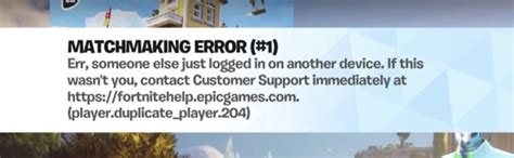 Someone Logged In On Another Device R Fortnitebr