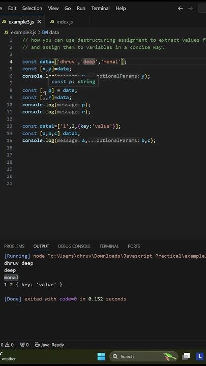🚀javascript Quick Tip Master Destructuring Assignment In 60 Seconds
