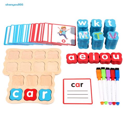 Syt ชุดเกมคําศัพท์ไม้ ฝึกการสะกดคําภาษาอังกฤษ 1 ชุด Shopee Thailand