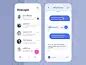 如何让聊天框更出彩这里有一组案例可以参考喔 采集自dribbble com 花瓣网