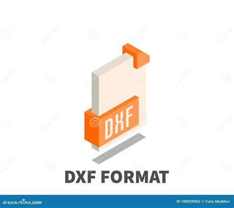 Image File Format DXF Icon Vector Symbol Stock Vector Illustration Of Interface Isolated
