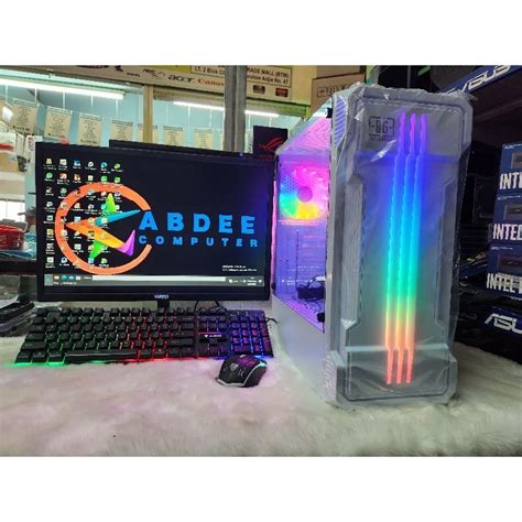 Jual Pc Gaming Amd Ryzen G Ram Gb Ssd Gb Fullset Led Inch Shopee Indonesia