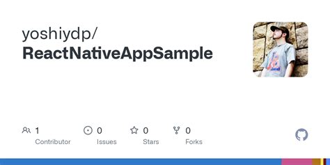 GitHub Yoshiydp ReactNativeAppSample