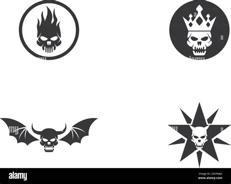 Skull Devil Logo Vector Illustration Stock Vector Image And Art Alamy