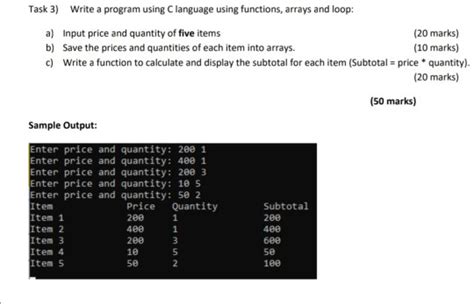 Solved Task 3 Write A Program Using Clanguage Using