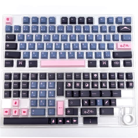 Gmk Sakura Keycaps 145keys Cherry Profile Pbt Compatible Alice Gateron