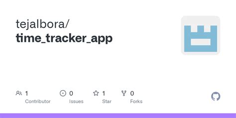 GitHub Tejalbora Time Tracker App