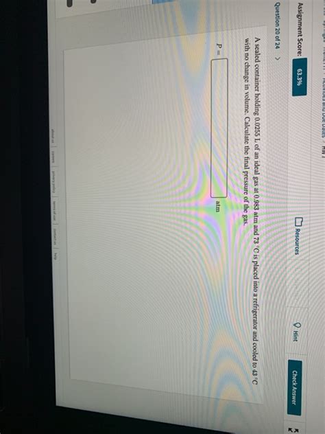 solved assignment score 63 3 resources hint check answer