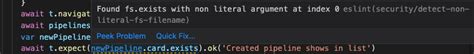 false positive detect non literal fs filename on exists · issue 26