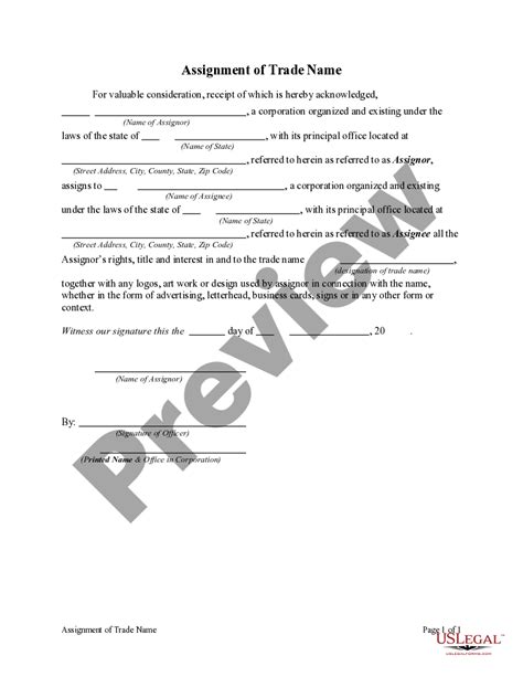 Iowa Assignment Of Trade Name Trade Name US Legal Forms