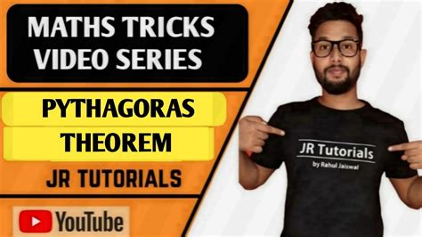 Pythagoras Theorem Maths Tricks Video Series JR Tutorials YouTube