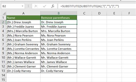 How To Remove Parentheses In Excel SpreadCheaters