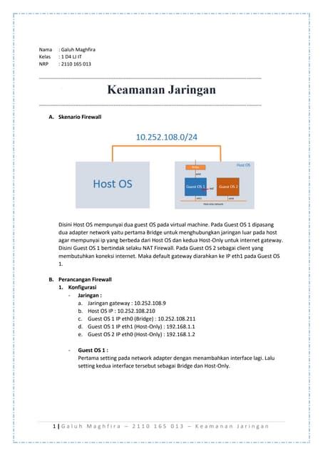 Laporan Keamanan Jaringan Firewall Pdf