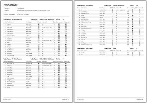 Table Analyzer And Viewer