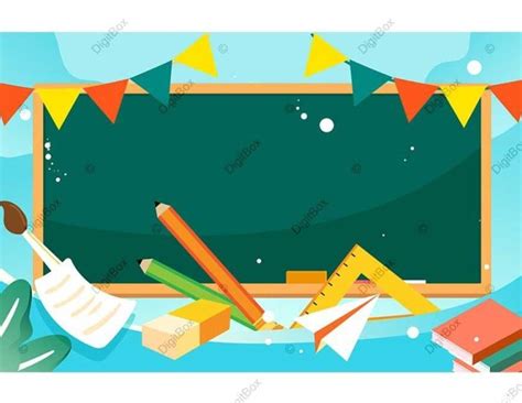 عکس تخته سیاه مدرسه کارتونی