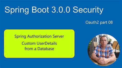 Spring Boot Tutorial Security Oauth Custom UserDetails From A Database YouTube