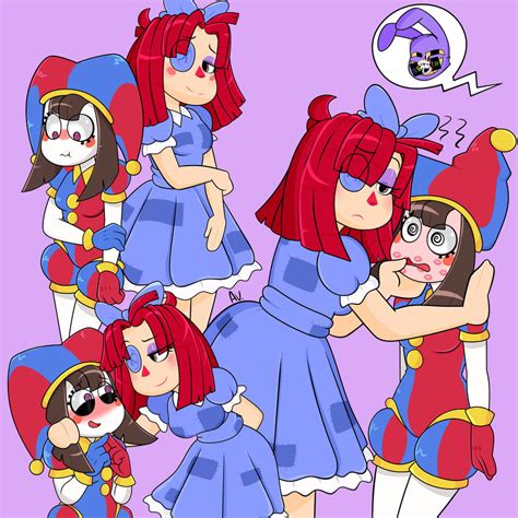 Ragatha X Pomni By Eiprilvamp On Deviantart