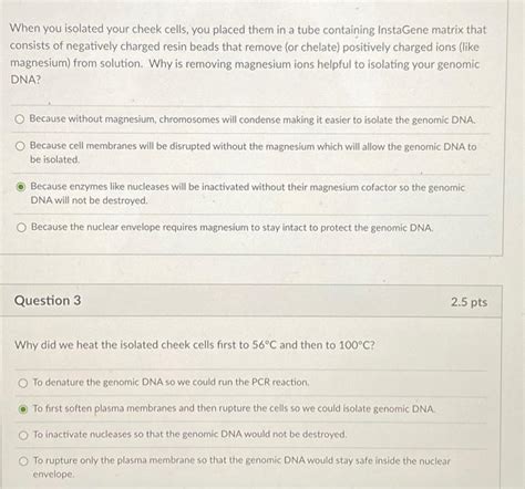 Solved When You Isolated Your Cheek Cells You Placed Them