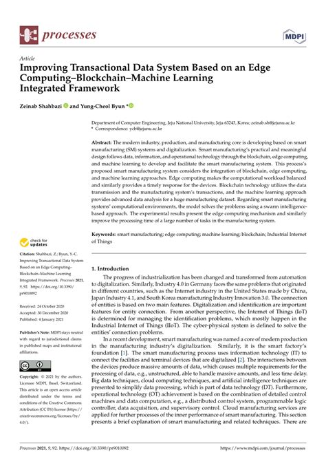 Pdf Improving Transactional Data System Based On An Edge Computing