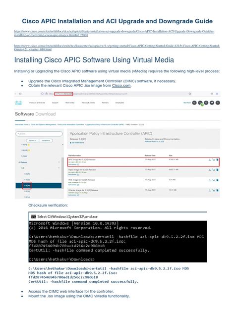 cisco apic installation and aci upgrade and downgrade guide ravi k