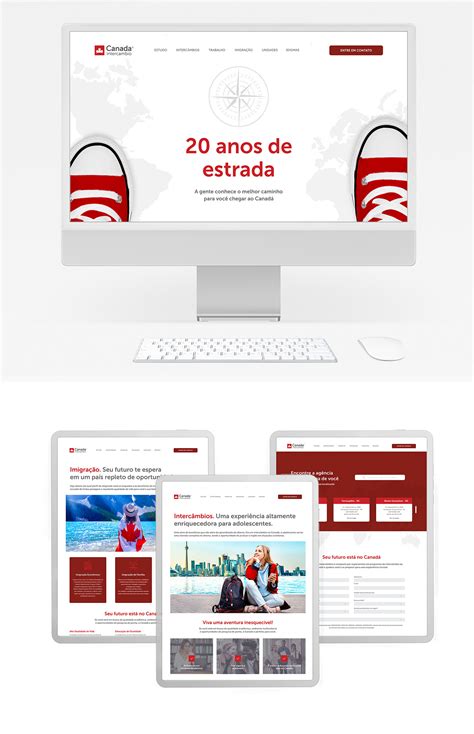 Design De Interfaces Para Novo Site Behance