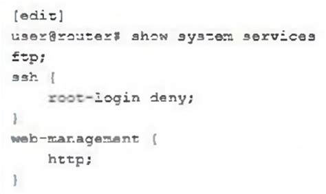 the user root is unable to connect to the router using ssh referring