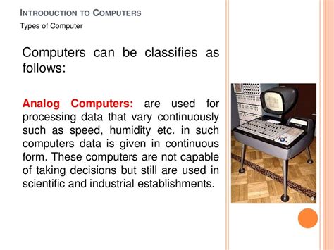Introduction To Computers