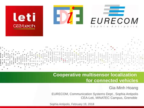Pdf Cooperative Multisensor Localization For Connected Vehicles