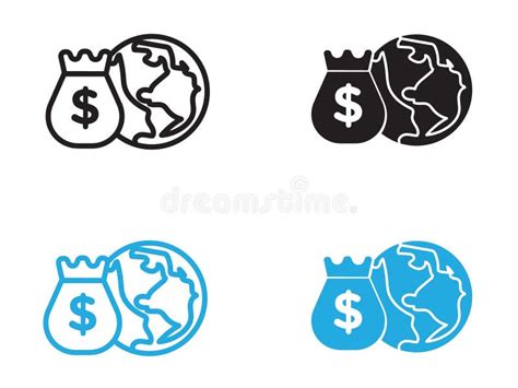 Capitalism Icon Black And White Vector Outline Sign Stock Vector Illustration Of Wealth Solid