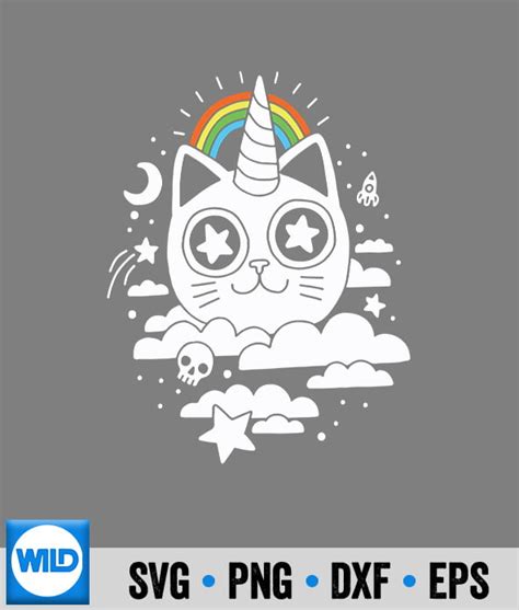 Unicorn Svg This Is Your Cat On Catnip Svg Wildsvg