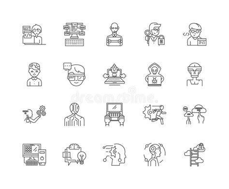 Hacker Signs 3d Icons Set Isometric View Vector Stock Vector