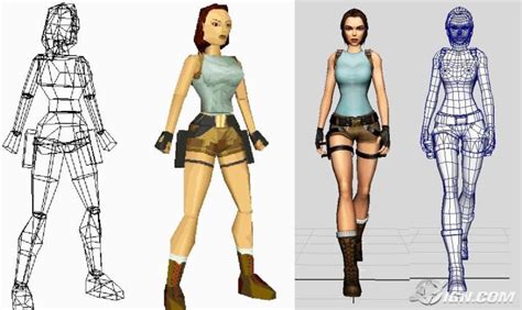 Lara Croft Low Poly And High Poly Tomb Raider Pc Tomb Raider Lara