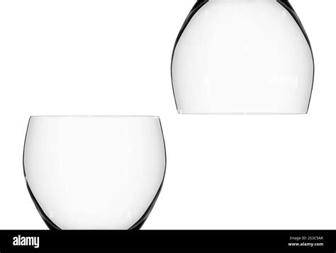 Empty Wine Glass Isolated On White Background Empty Wine Glass
